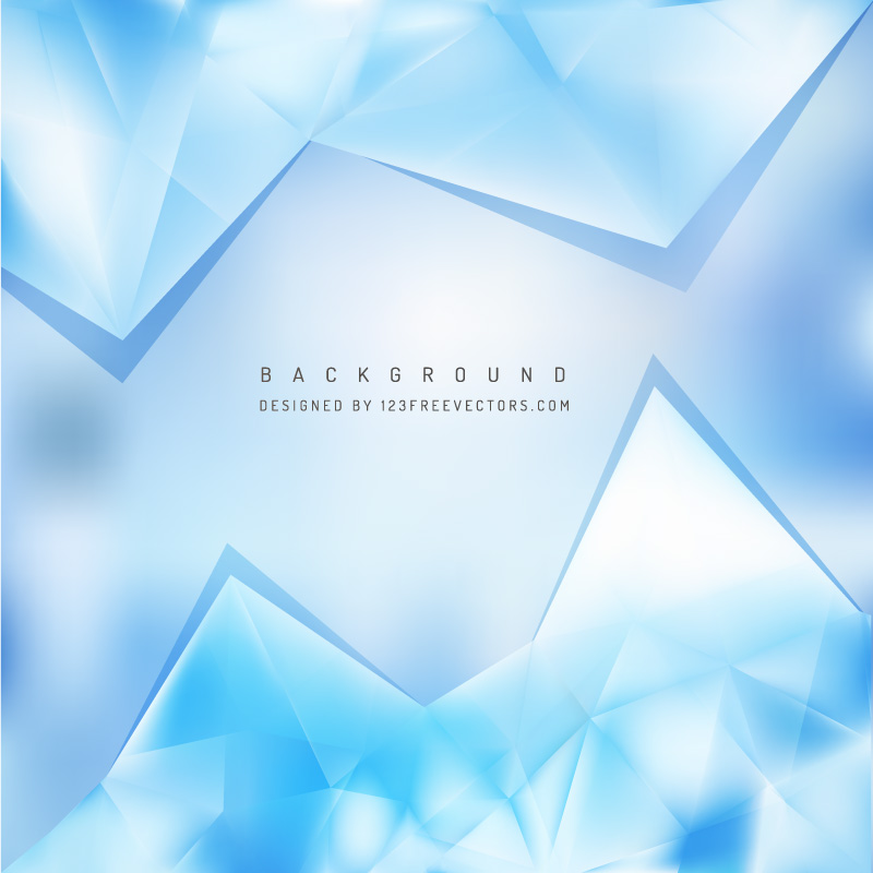 Free Blue and White Triangle Background Pattern Vector Graphic