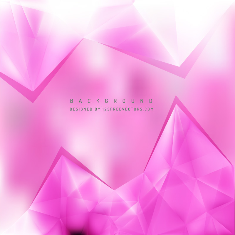Free Pink and White Triangle Background Pattern Vector Graphic