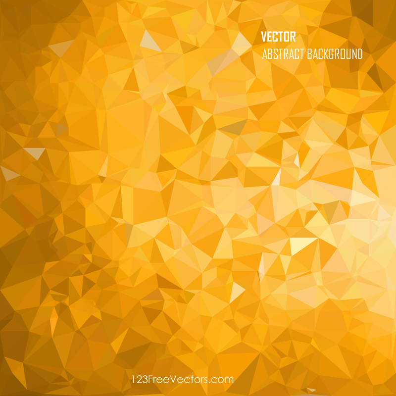 Orange Polygonal Triangular Background Illustrator
