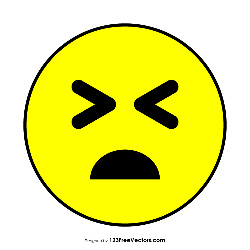 Persevering Face Emoji