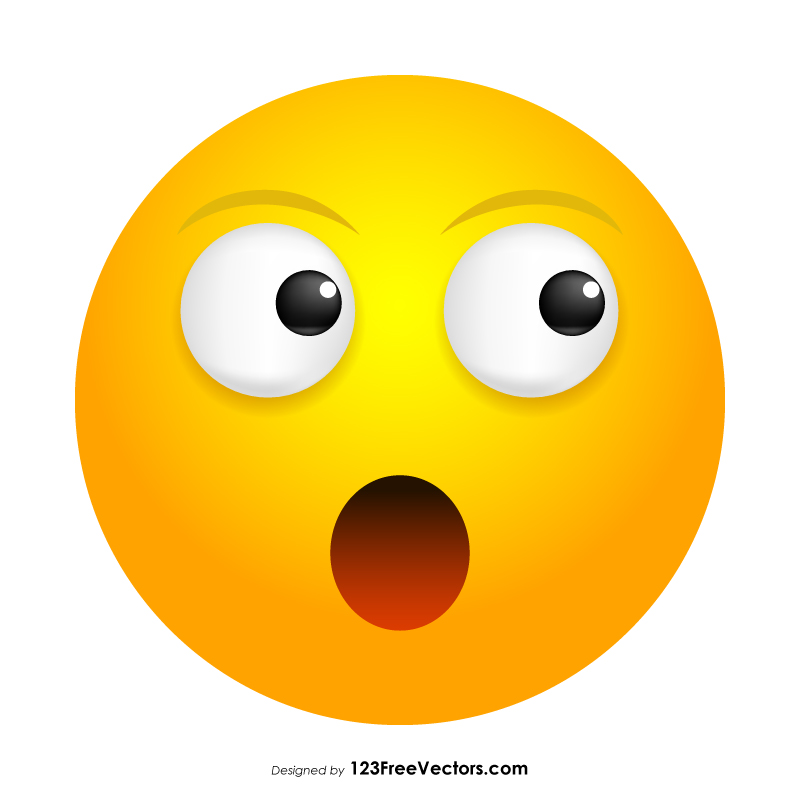 Face with Open Mouth Emoji Clipart