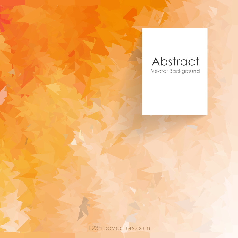 Orange Abstract Polygonal Pattern Background Illustrator