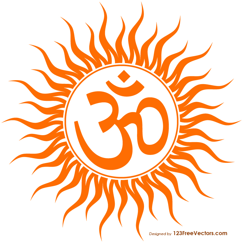Aum Sun Symbol Image