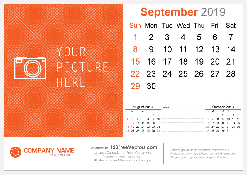 20+ 12 Month Calendar 2019 | Free Vectors, Photos, Artwork Images ...