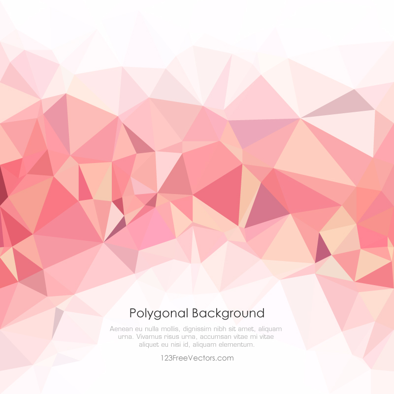 Low Poly Light Pink Background Illustrator