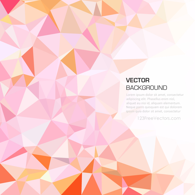 Light Pink Polygonal Triangular Background Image