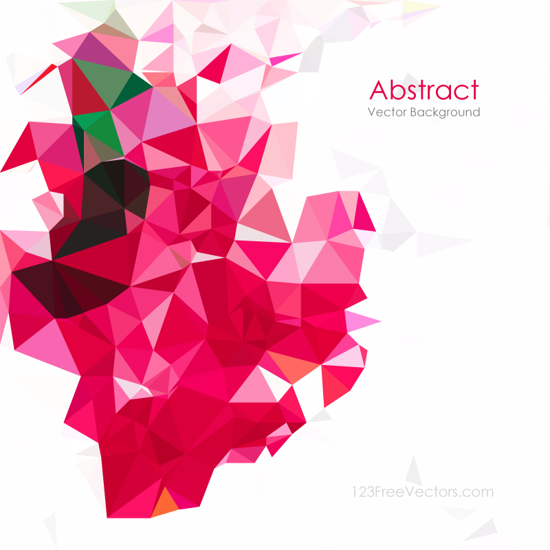 Polygonal Pink Background Vector