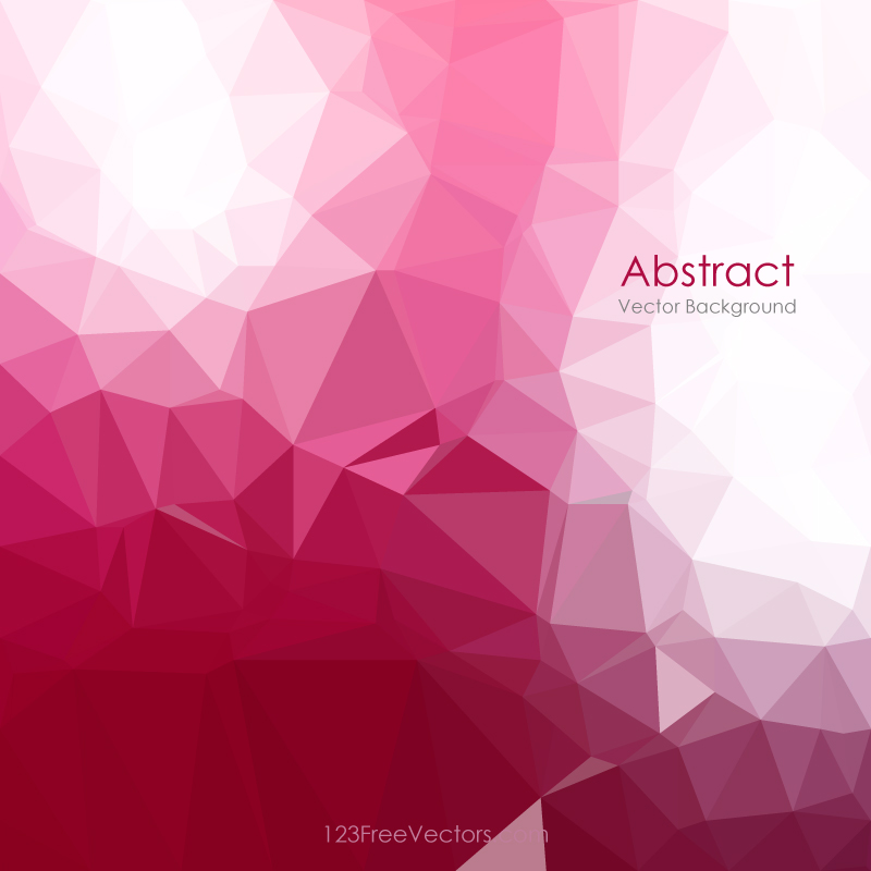 Pink Polygonal Pattern Background Vector