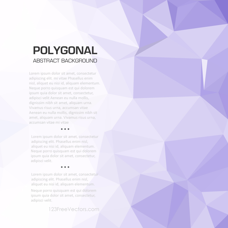 Light Purple Low Poly Background Free