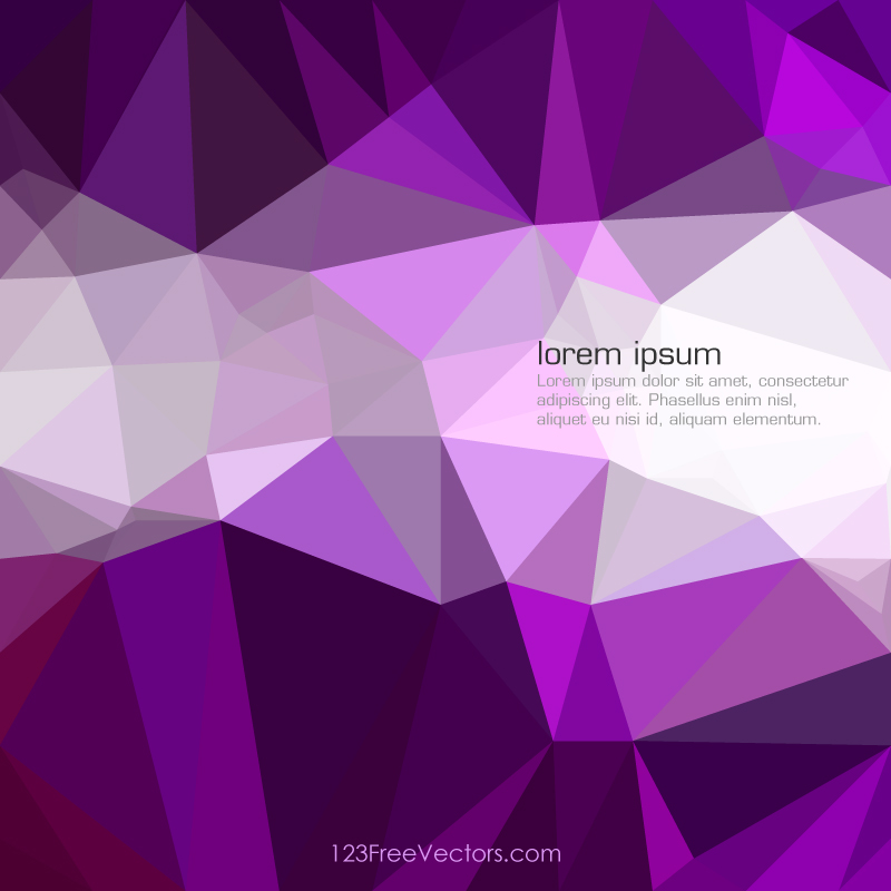 Dark Purple Geometric Polygon Background Free