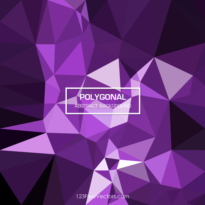 Polygonal Dark Purple Pattern Background Vector