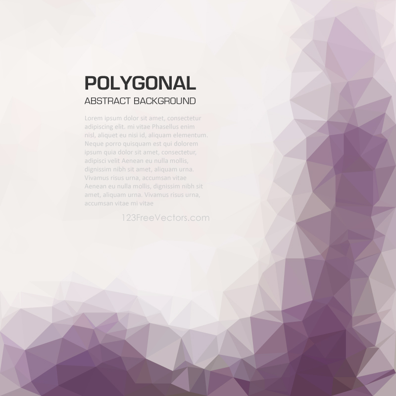 Purple Low Poly Background Design