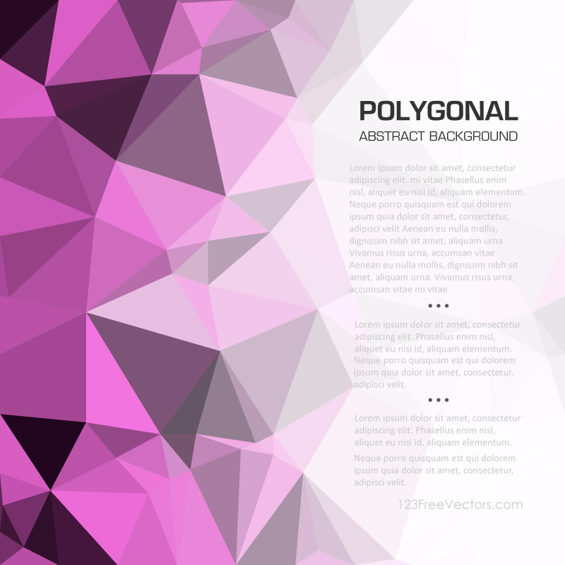 Purple Abstract Polygonal Pattern Background Clip Art