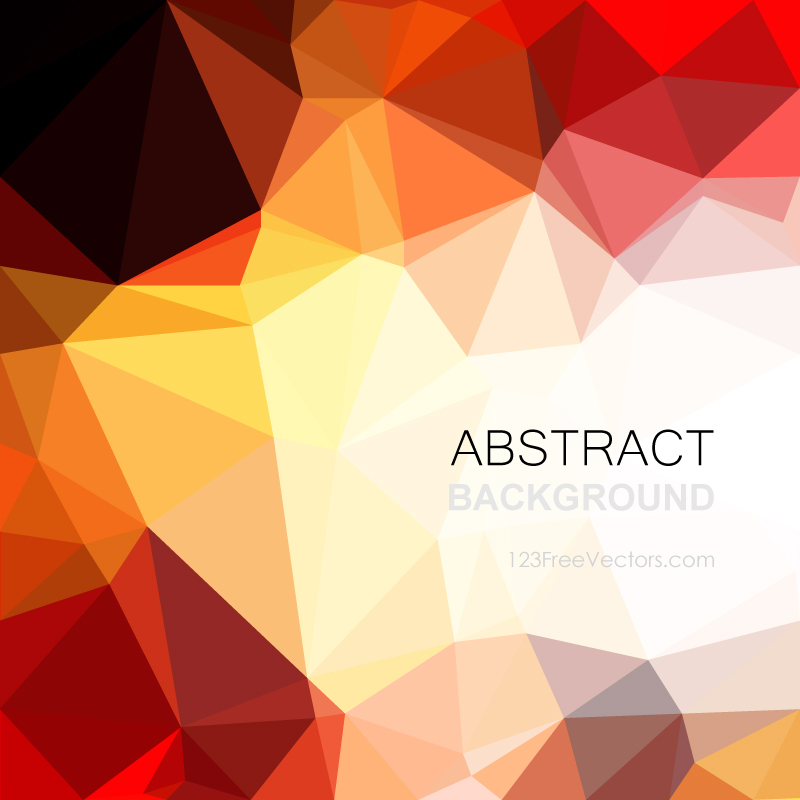 Polygonal Red Yellow Pattern Background Template