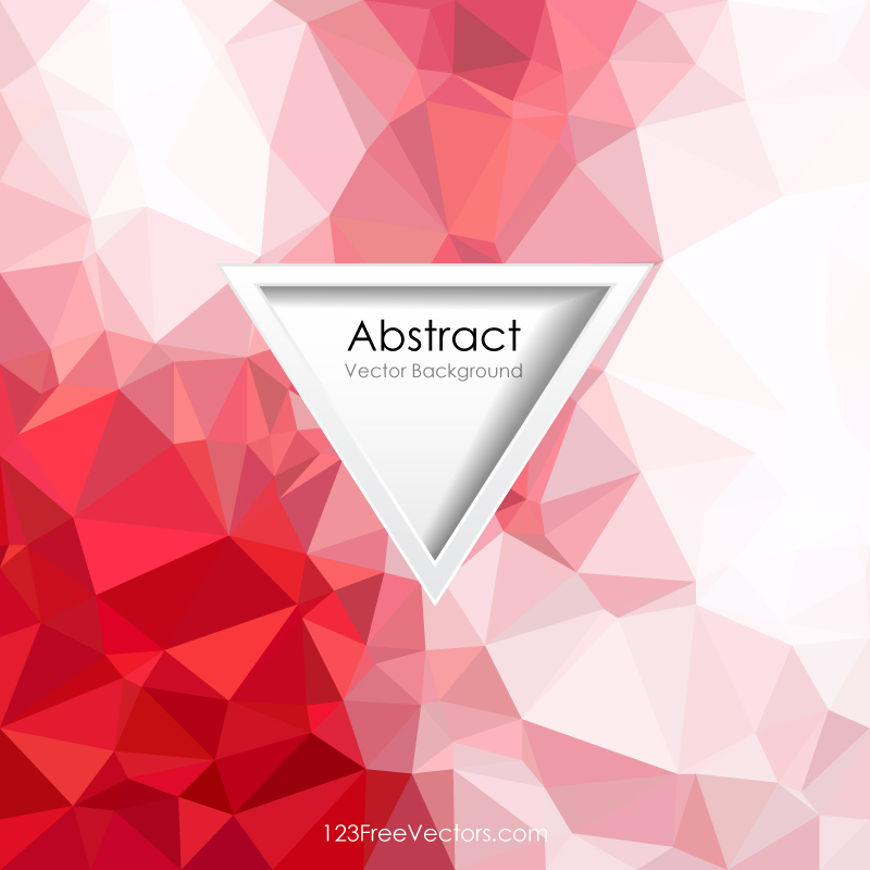 Polygonal Red Pattern Background