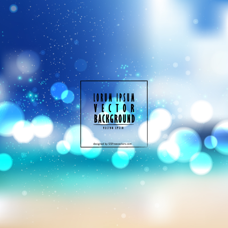 Blue Bokeh Effects