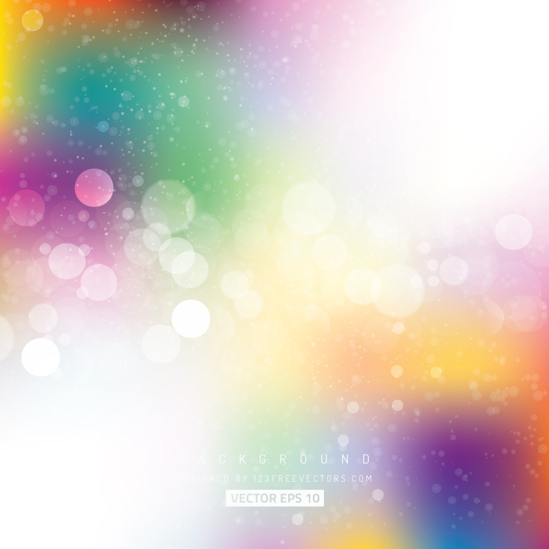Abstract Light Color Bokeh Backdrop