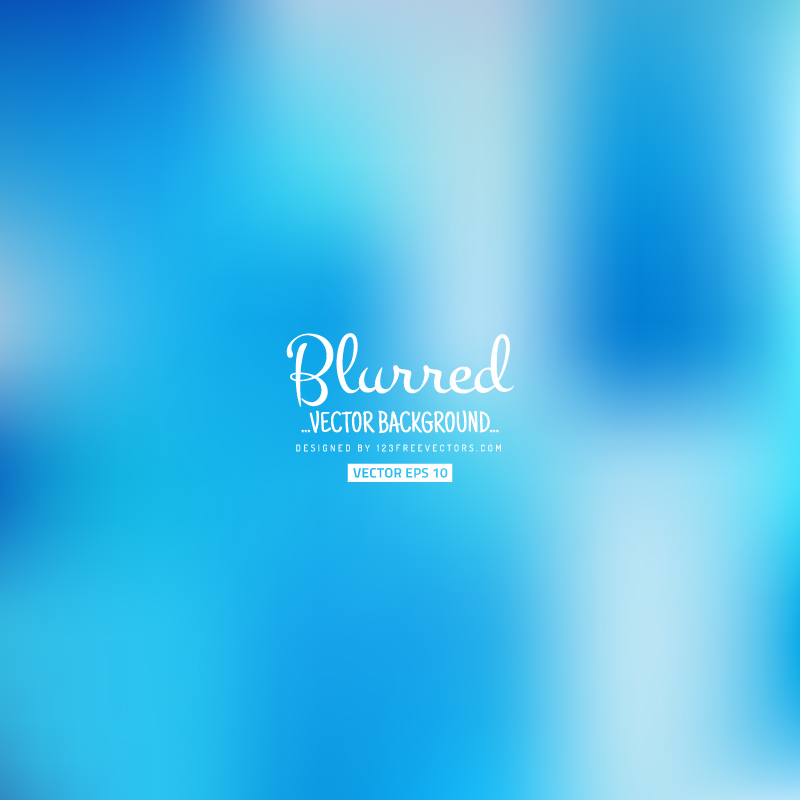 Abstract Blurred Blue Background Vector