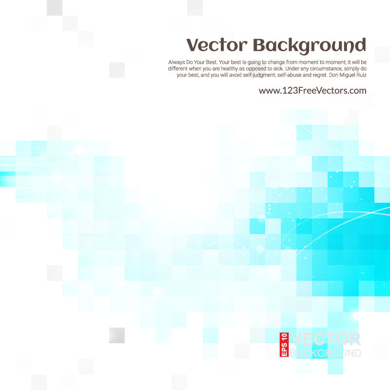 White Blue Square Background Template