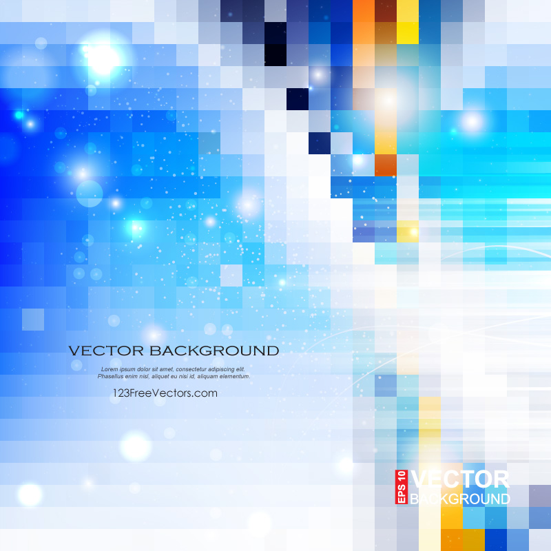 Blue Abstract Square Background Design