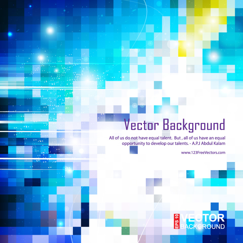 Blue Square Shape Background