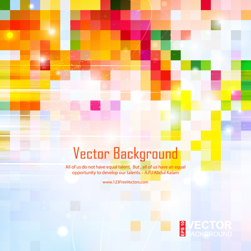 Colorful Abstract Square Background Free Template