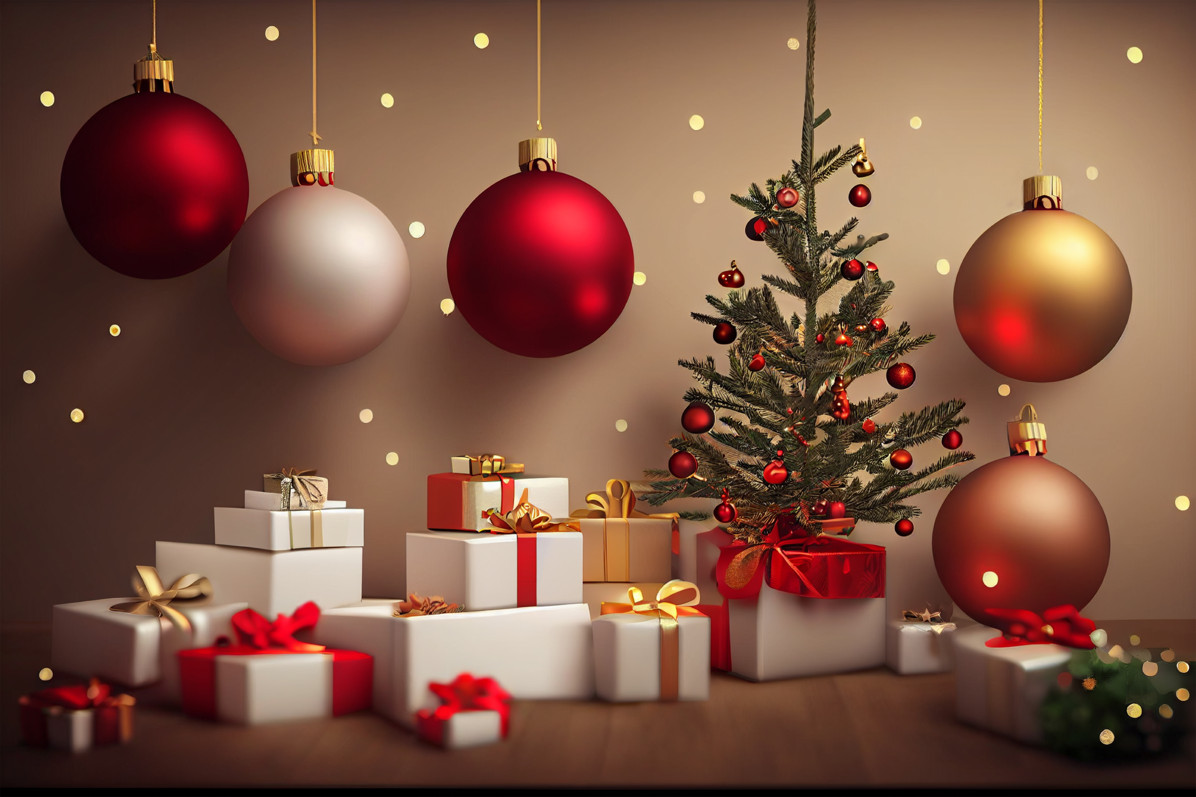 Free Christmas Decoration Background
