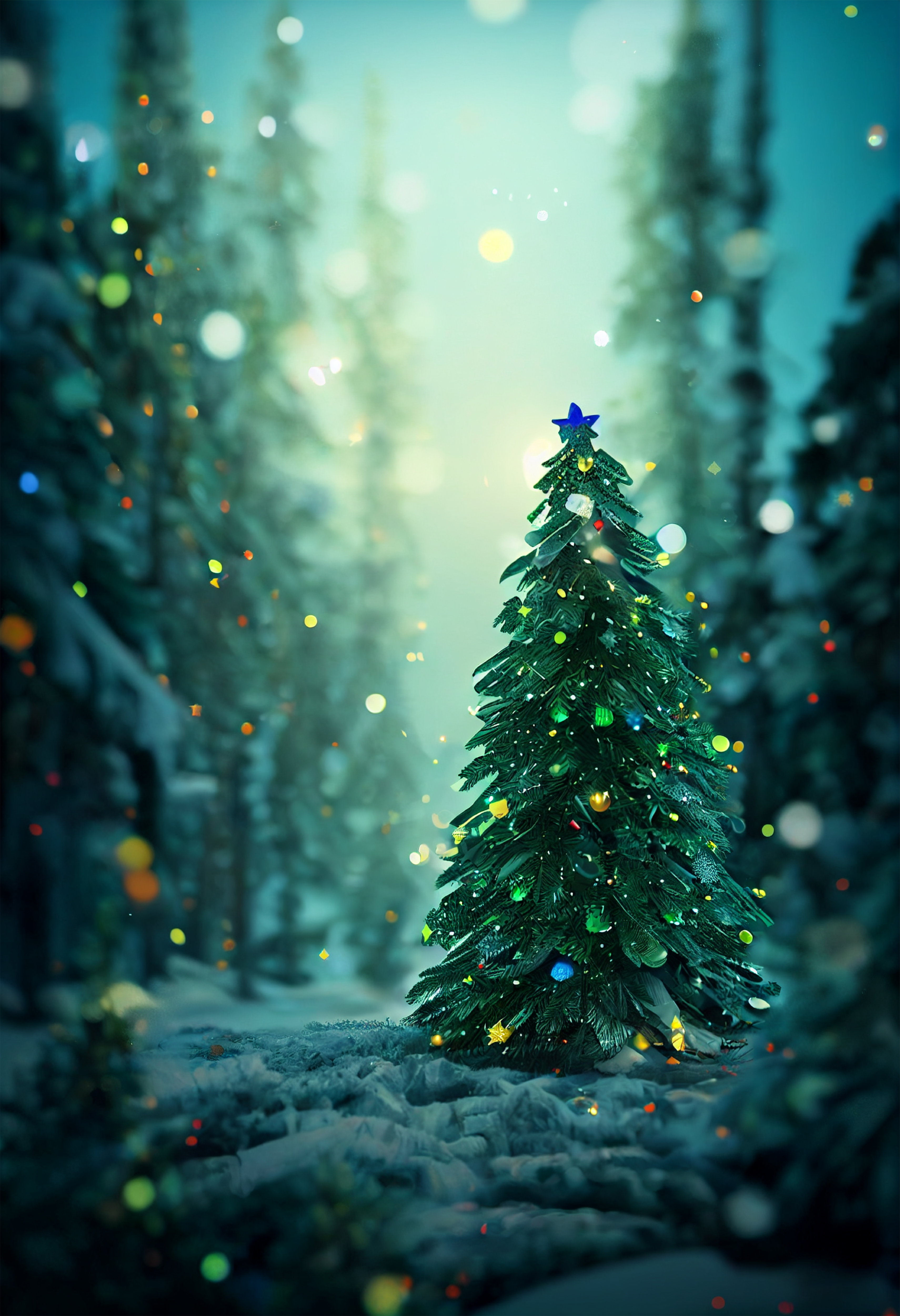 Free Holiday Winter Landscape