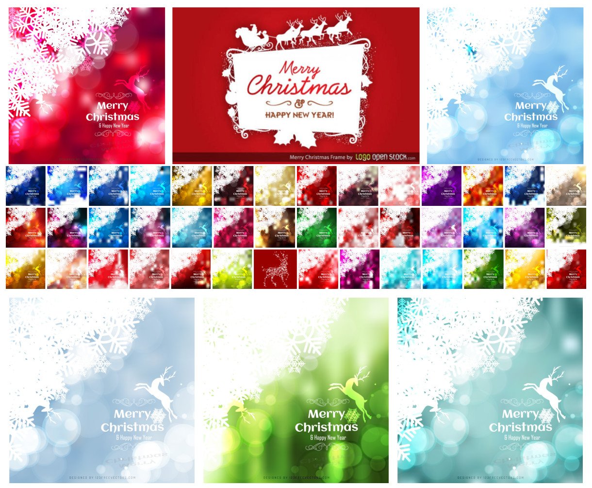 Frosty Delights: 50 Free Christmas Vector Backgrounds With Snowflakes ...