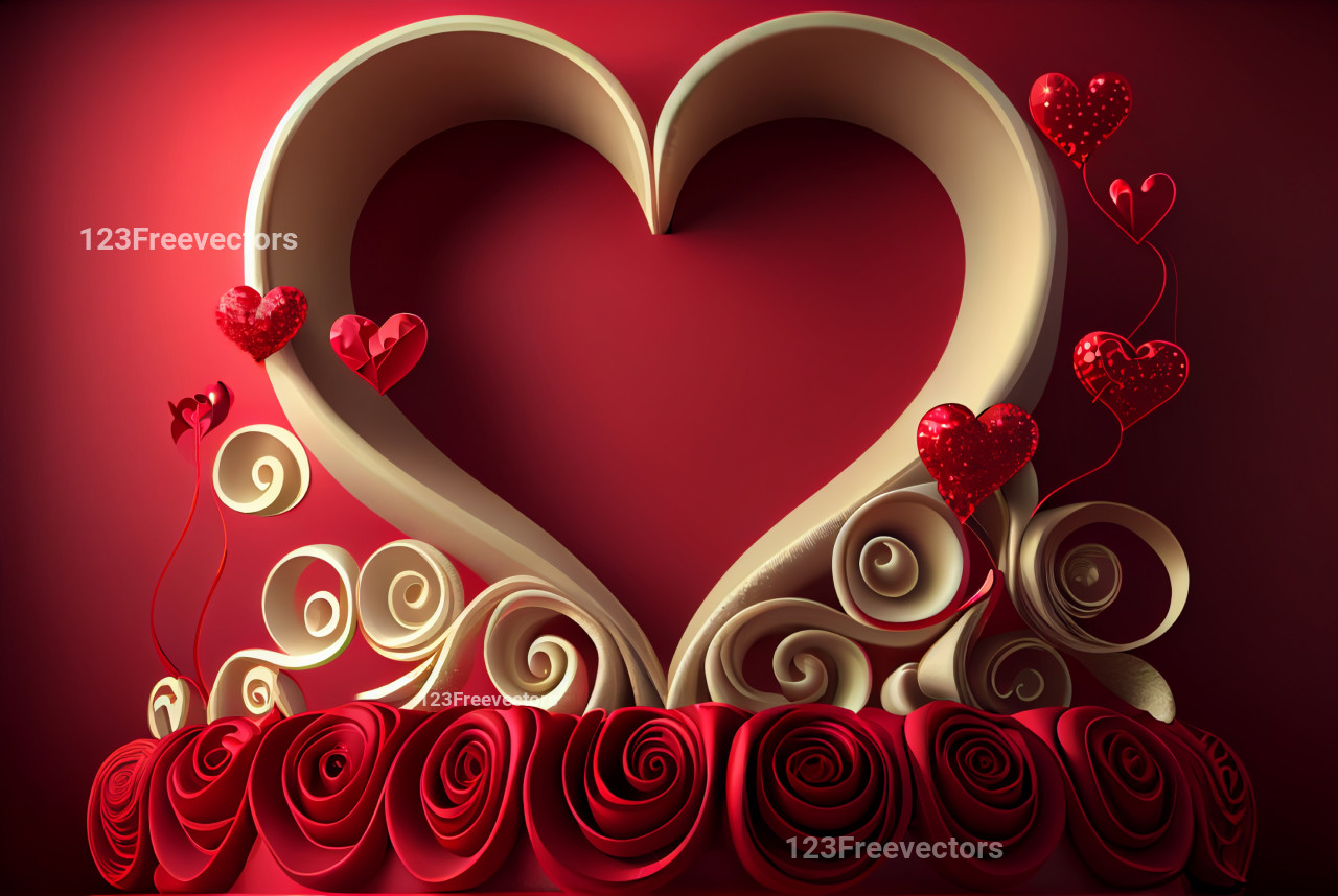 Beautiful Valentines Day Greeting Card