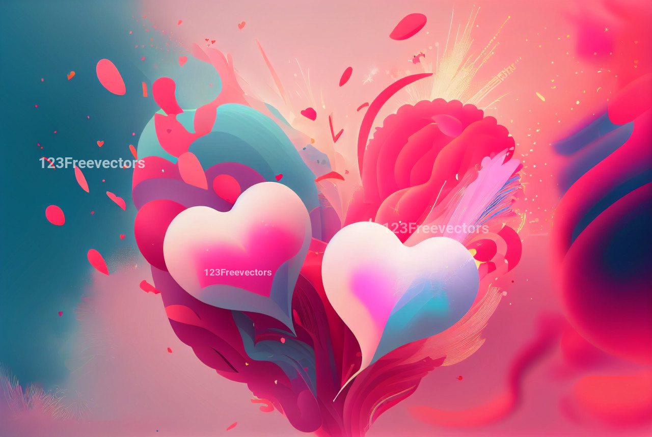 Valentines Holiday Background Greeting Card Valentines Holiday Background Greeting Card