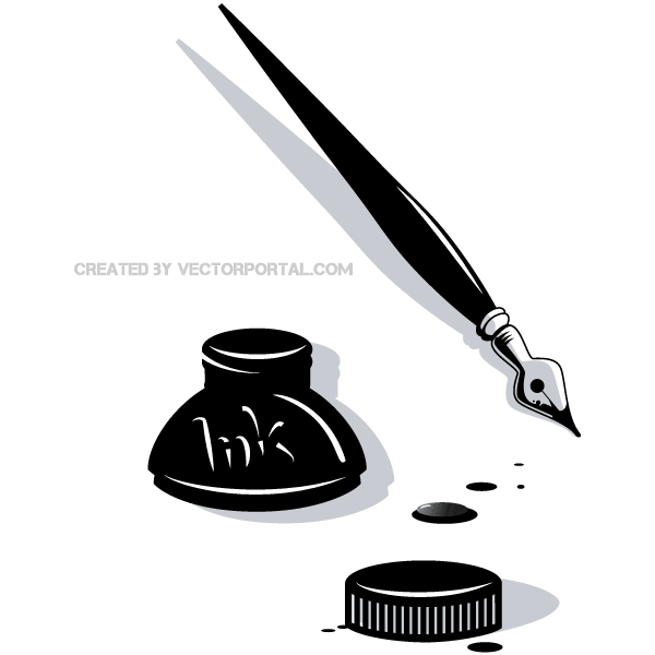 Ink Pen Vector Clip Art