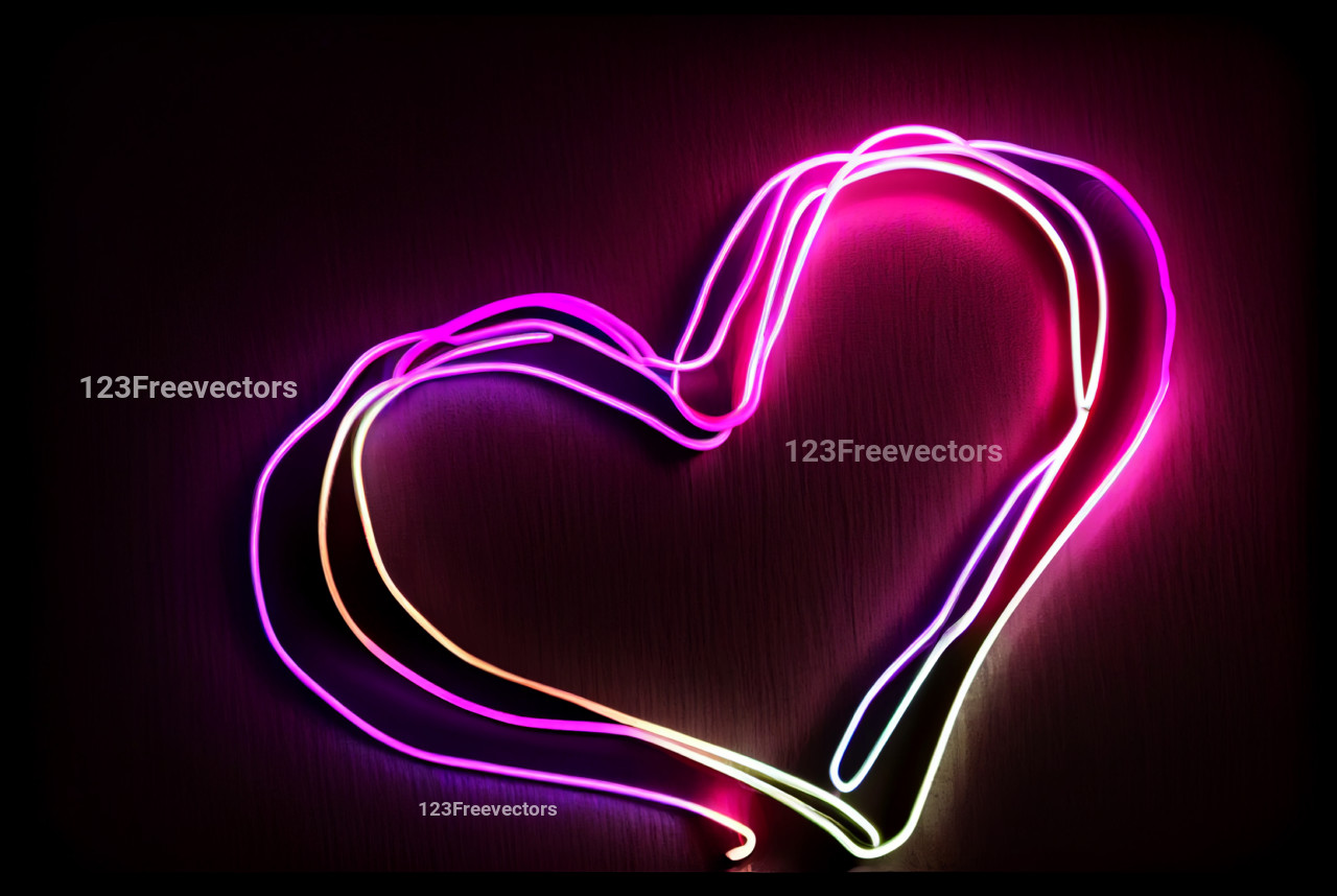 Valentine Heart Neon Effect