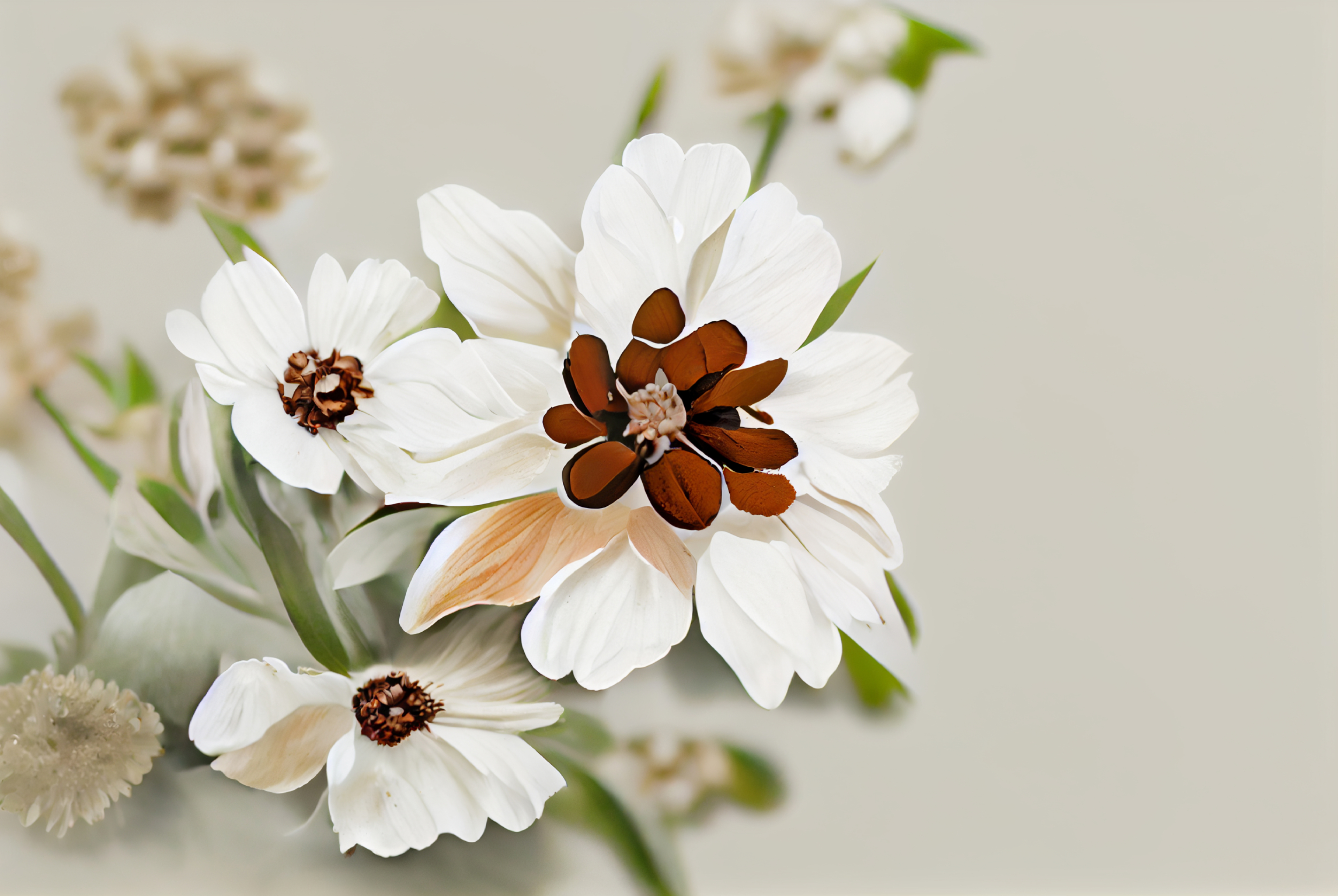 Free Download White Flower Background Image