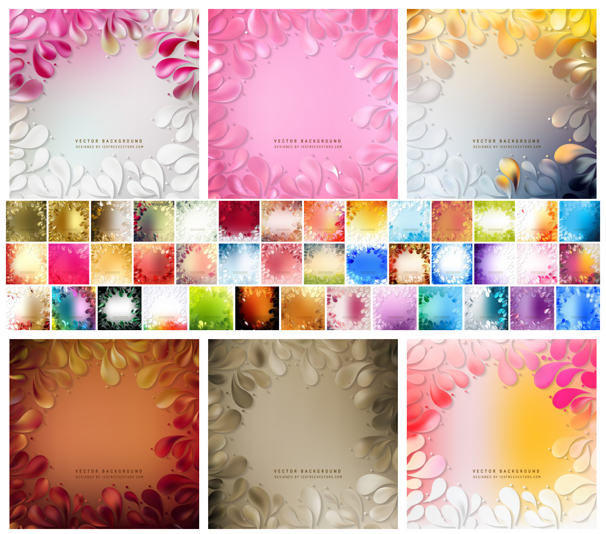 Dive into the Astonishing World of Abstract Decorative Floral Drops ...