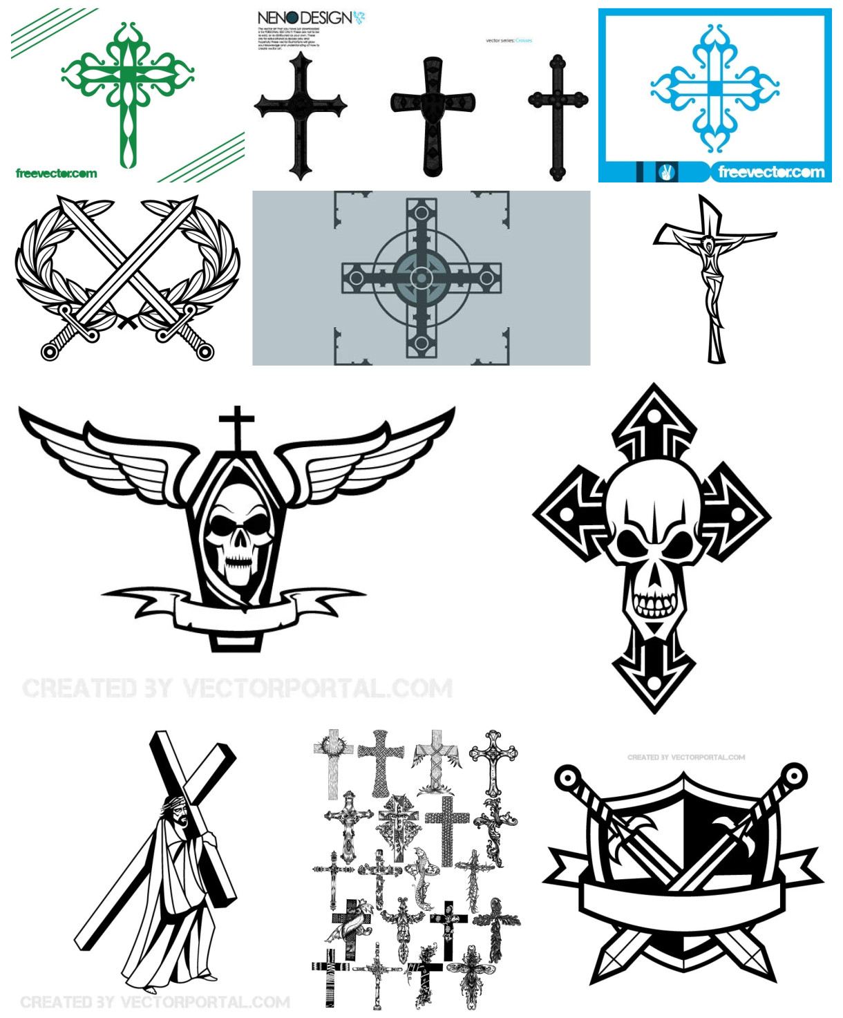 Enthralling Assortment Of Cross Vector Designs and Inspirations ...