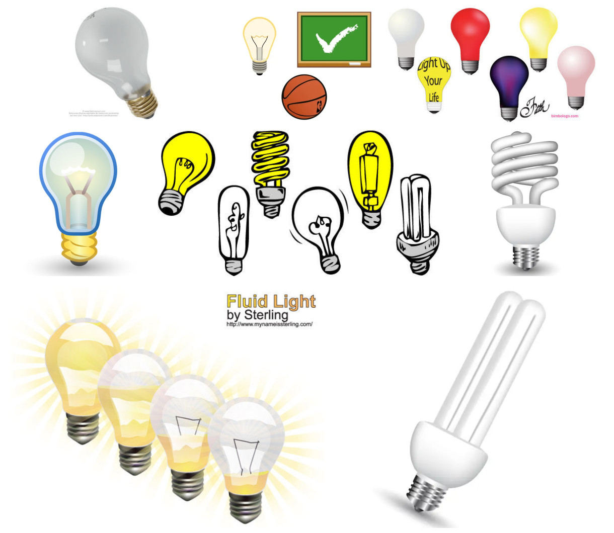 Illuminating Array A Creative Collection Of 8 Unique Light Bulb