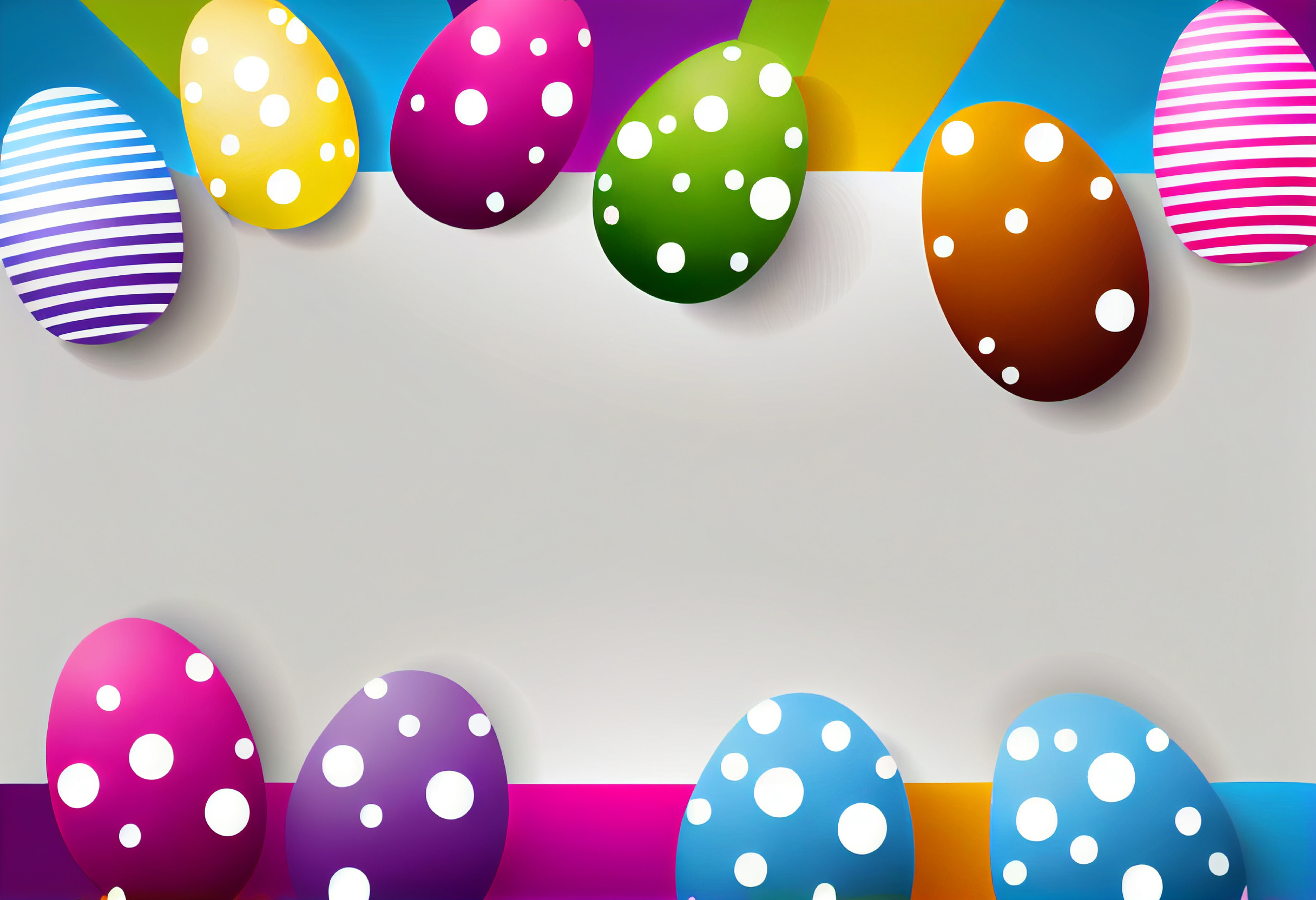 Free Colorful Easter Card Image