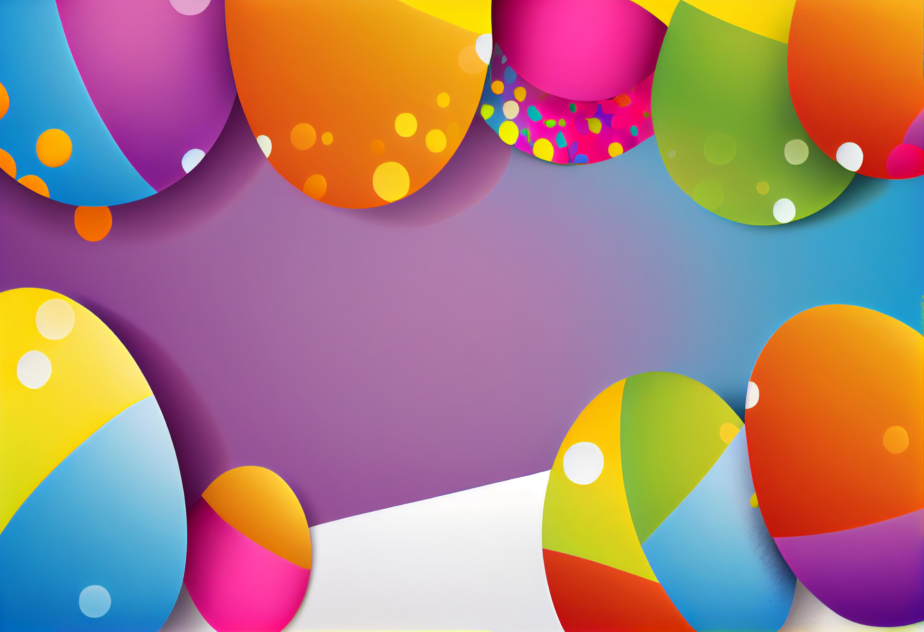 Free Colorful Easter Card Image