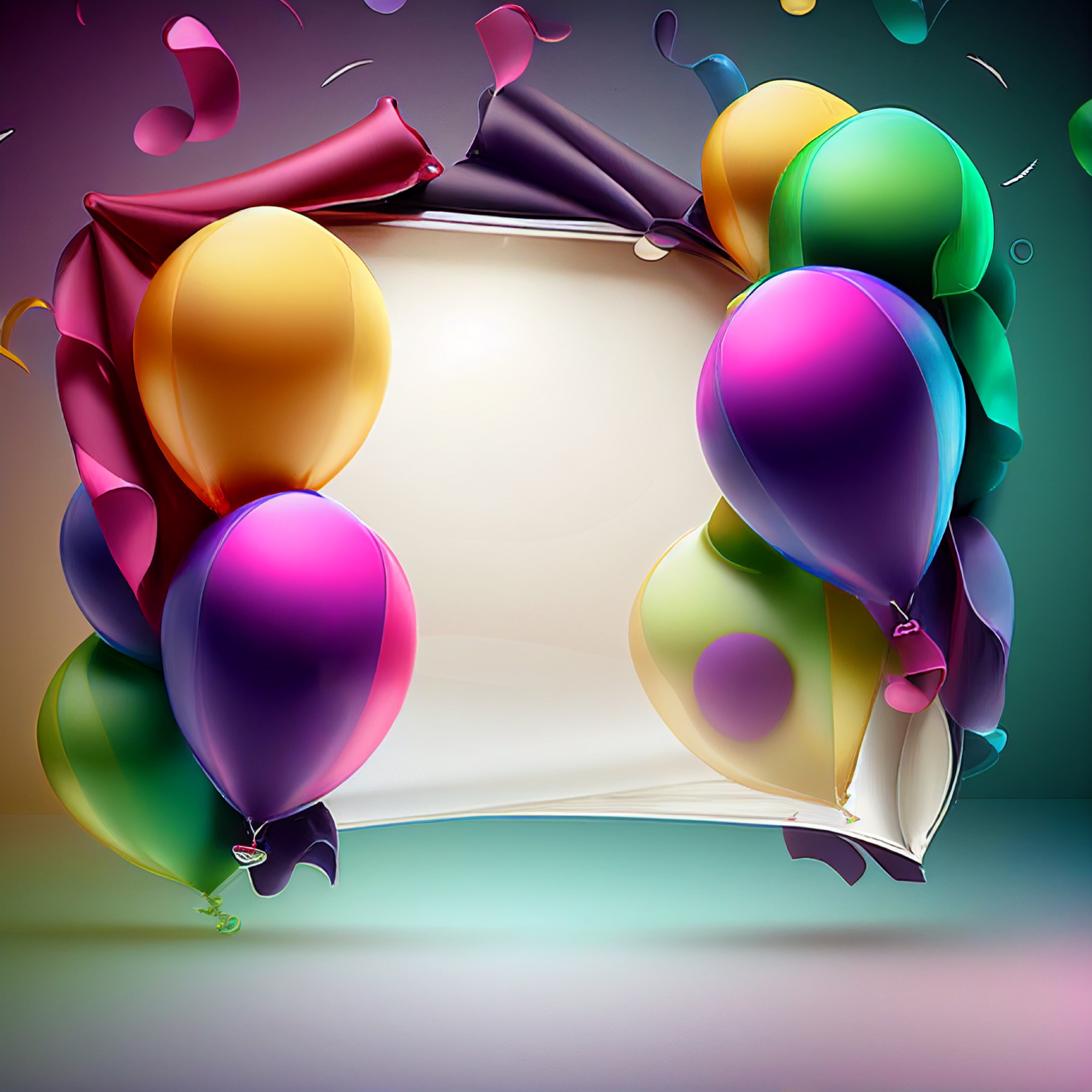 Free Download Colorful Birthday Card Background