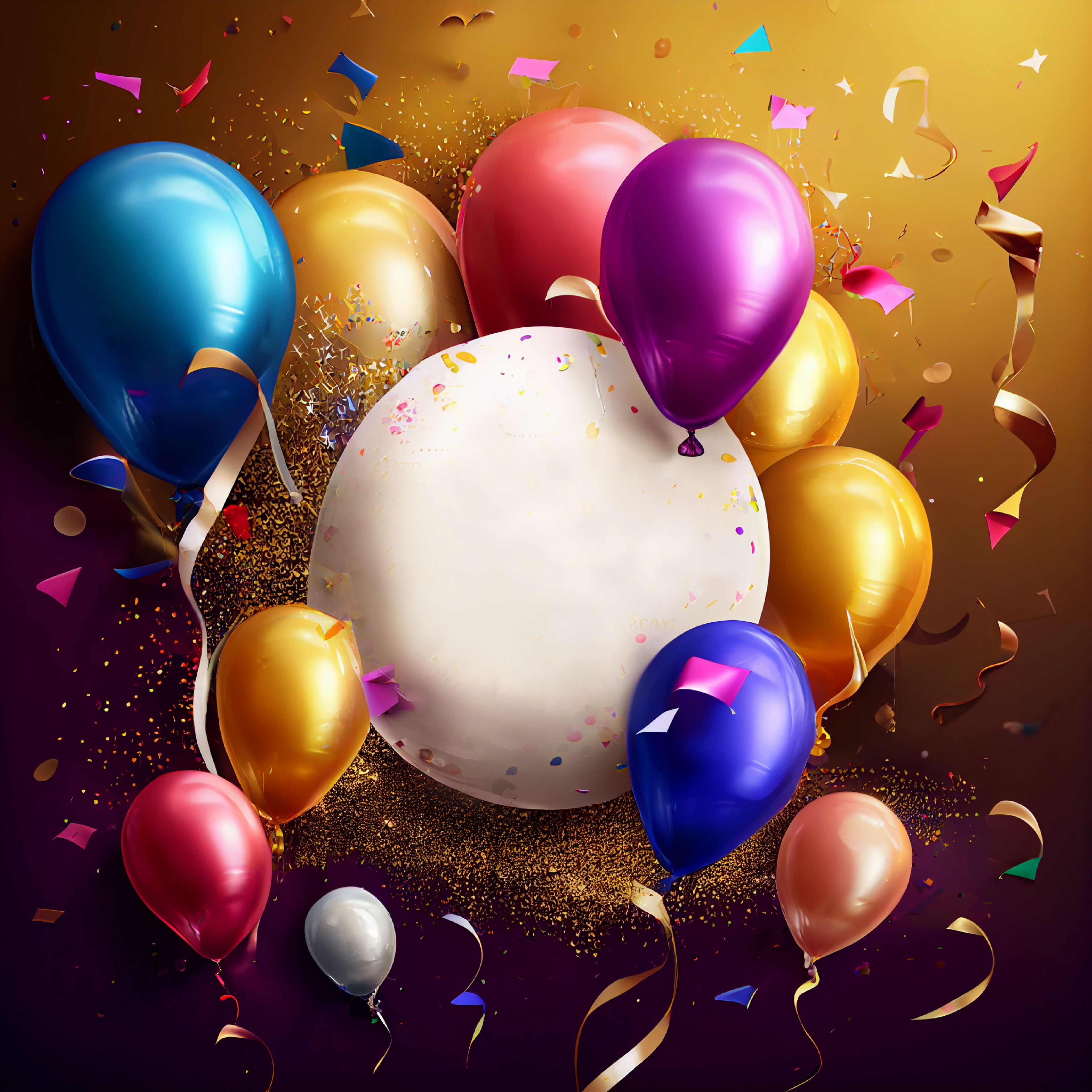 Free Download Birthday Balloons Background Image