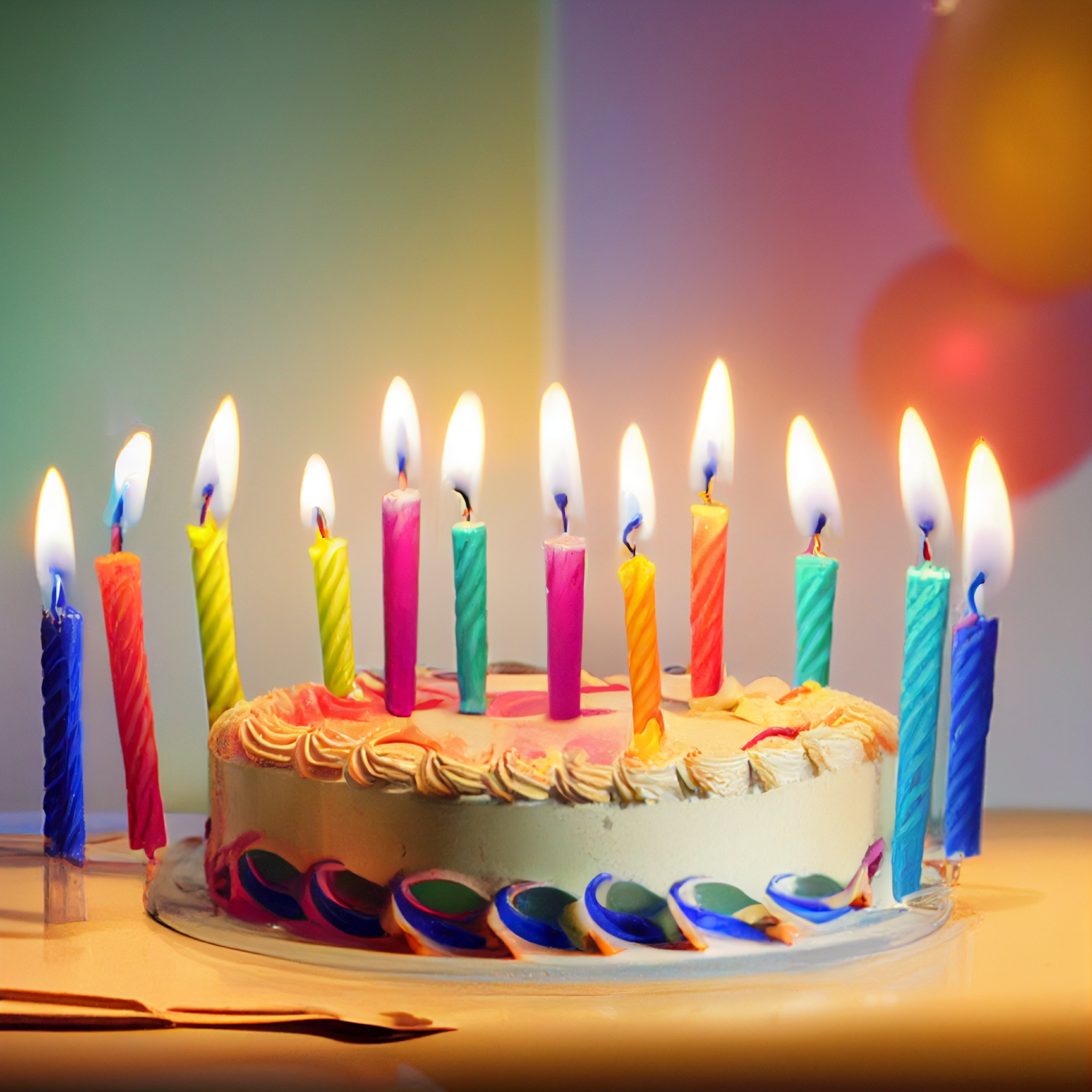 Free Download Happy Birthday Cake Background Image