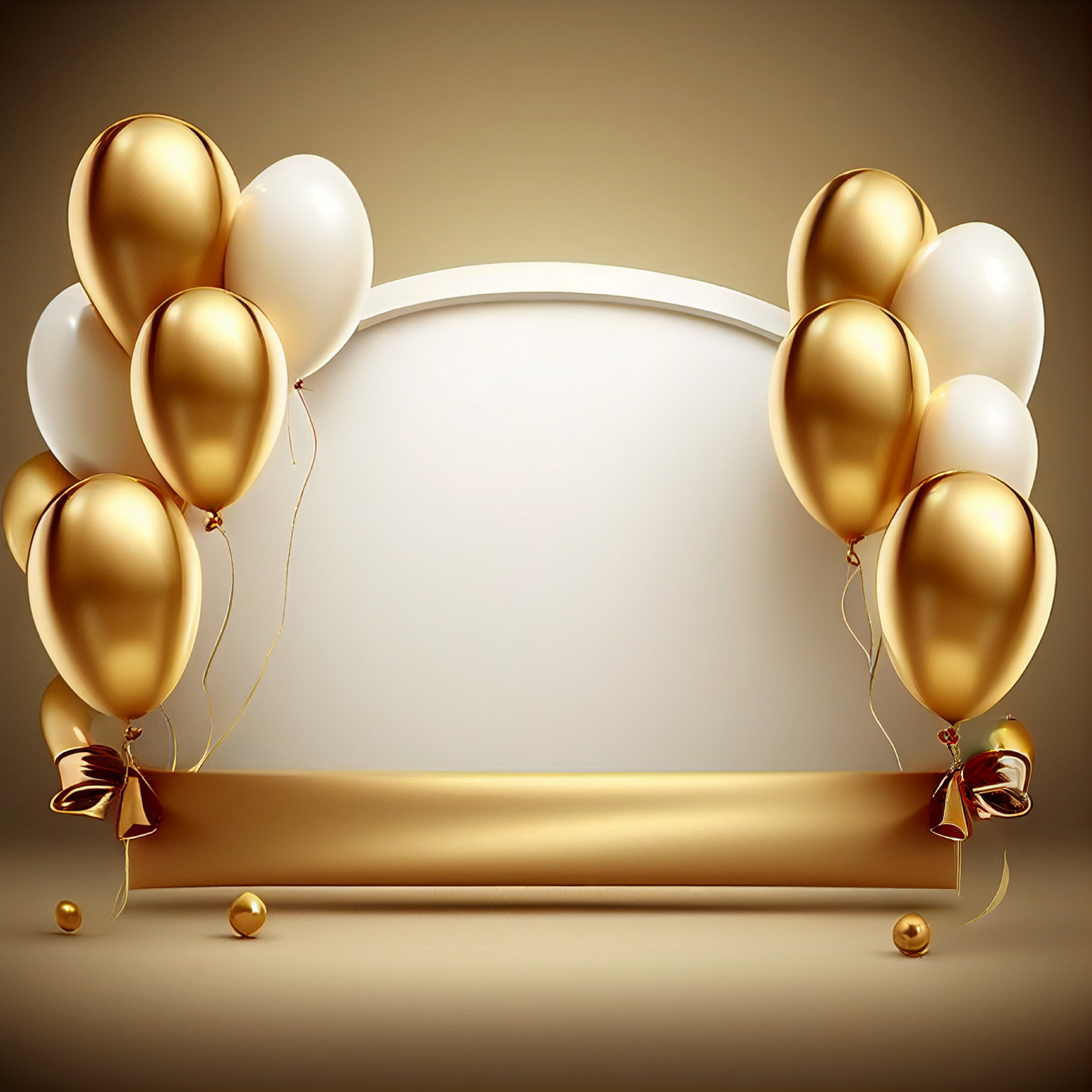 Free Download Gold Happy Birthday Background Image