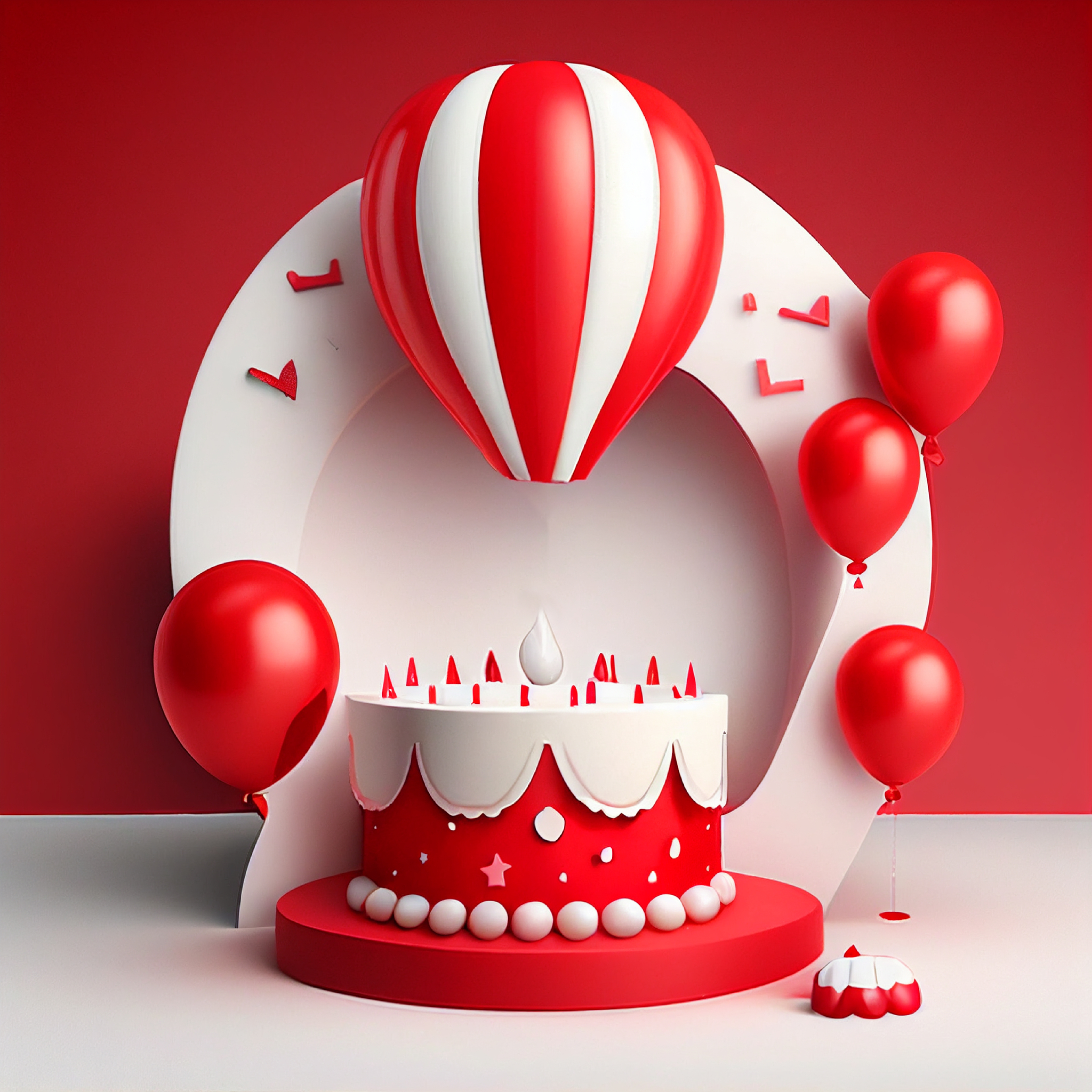 Free Download Red Birthday Background Image