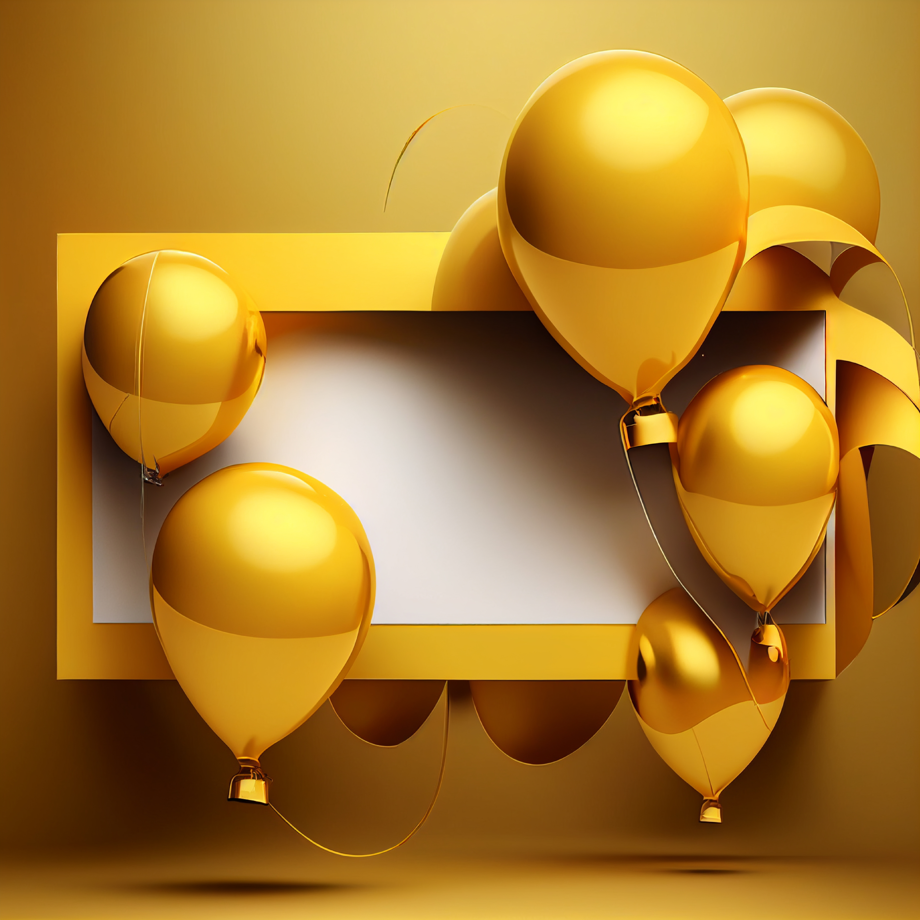 Free Download Yellow Happy Birthday Background Image