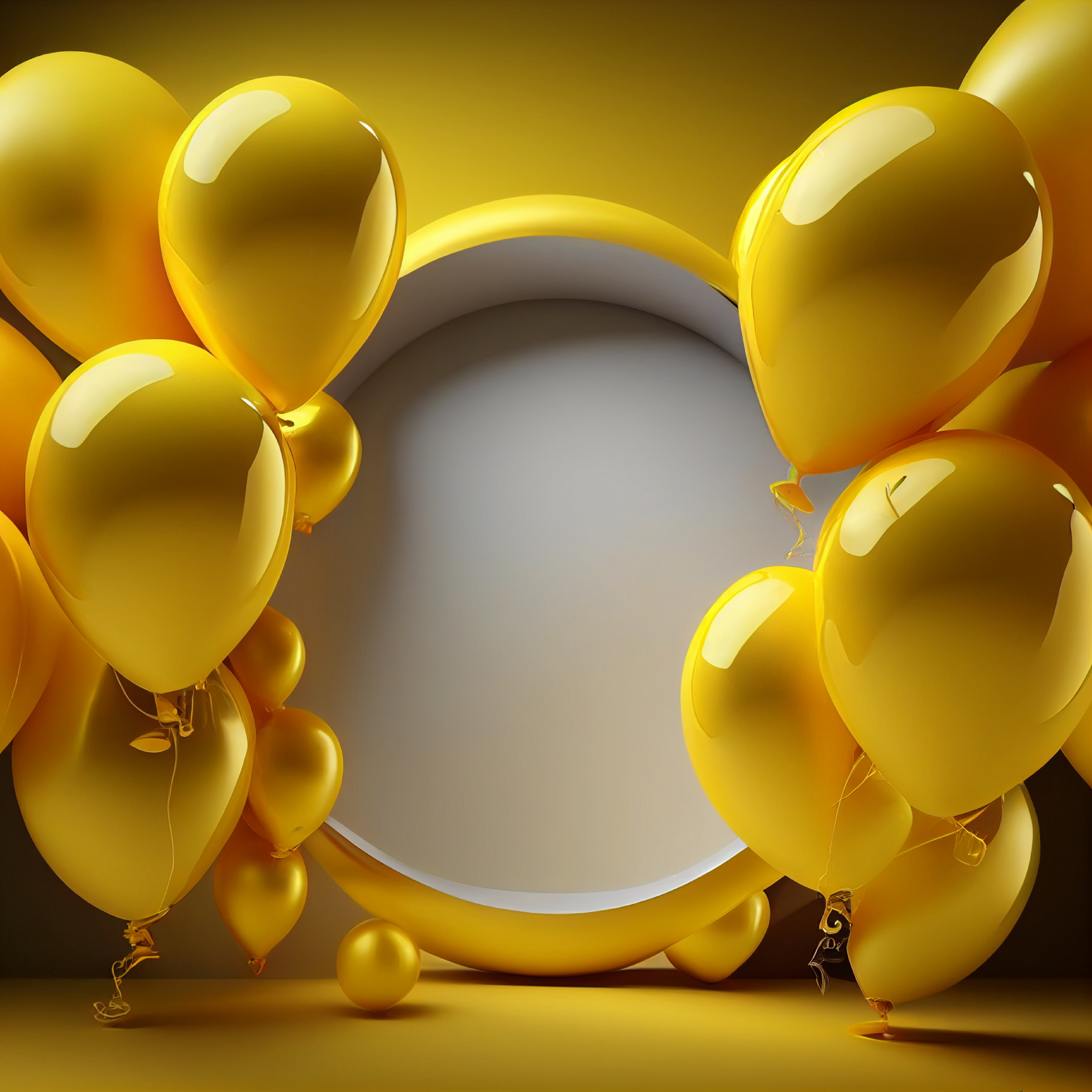 Free Download Yellow Birthday Background Image