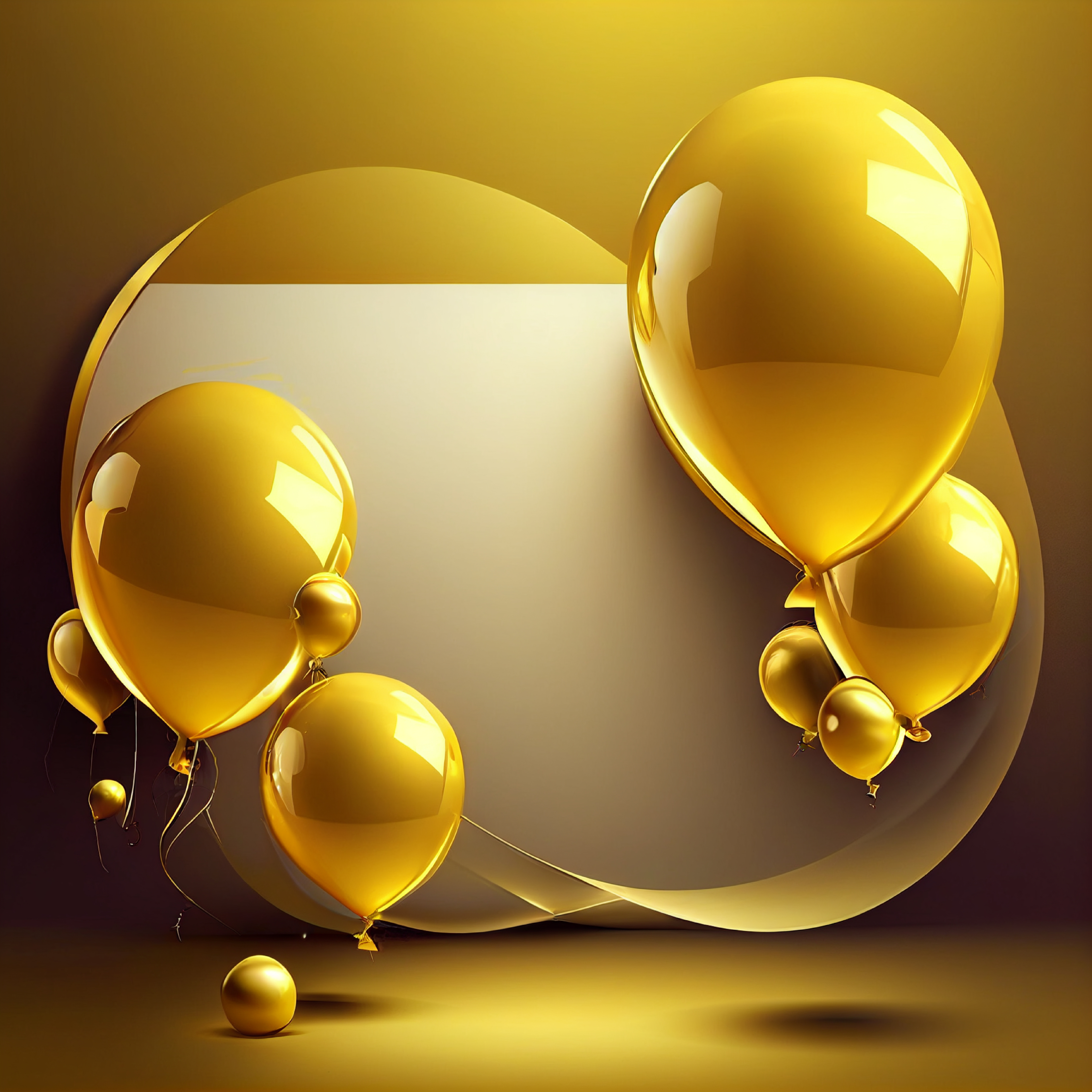 Free Download Yellow Happy Birthday Background Image