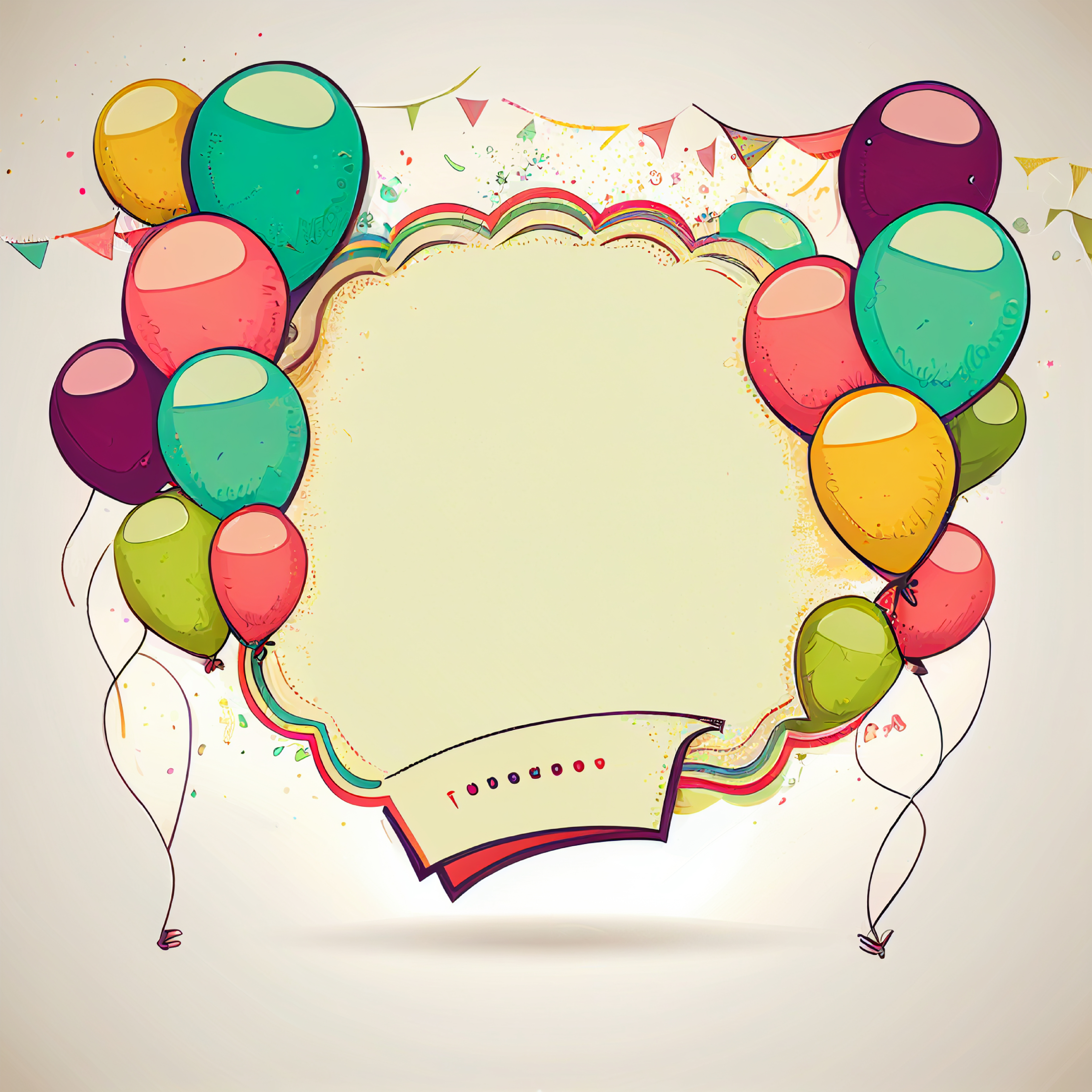 Free Download Vintage Birthday Frame Background