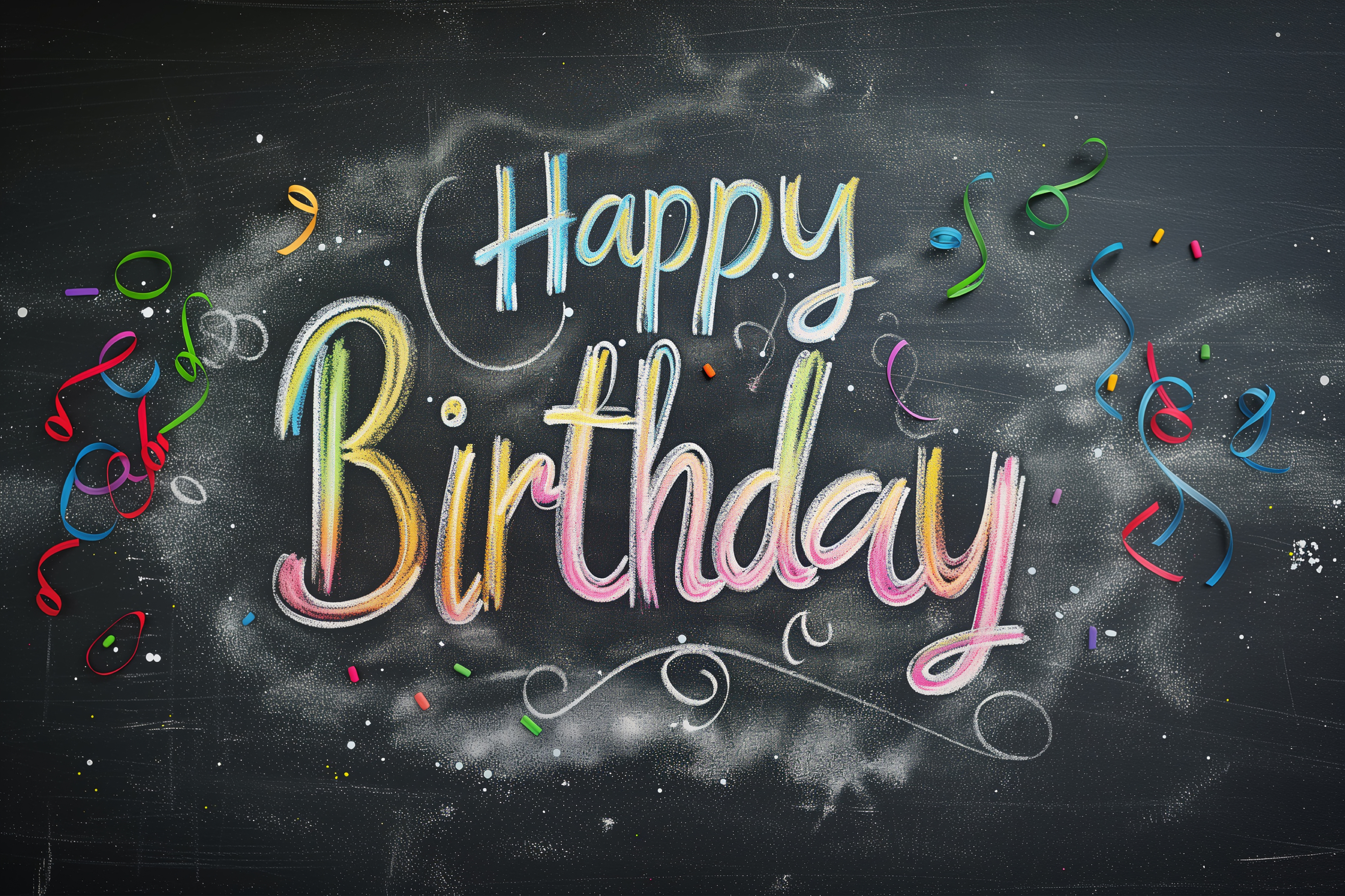 Free Download Happy Birthday Chalkboard