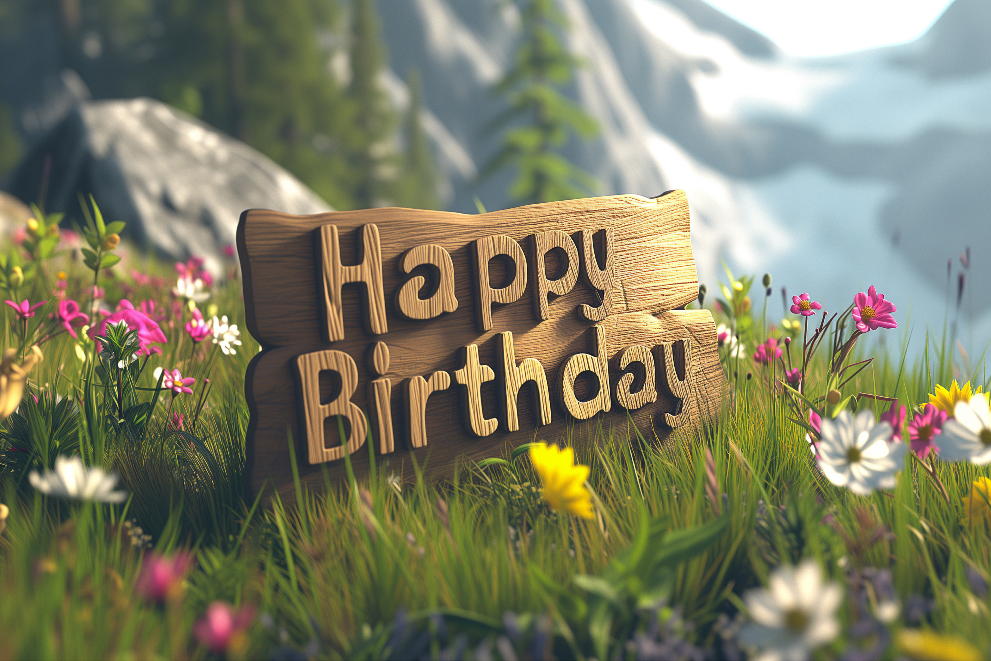 Free Download Nature Happy Birthday